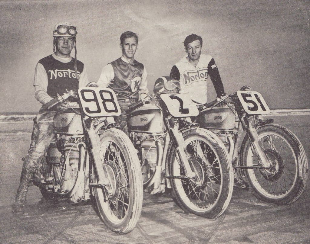 Nortons at the beach - the Daytona years - Peter James Insurance