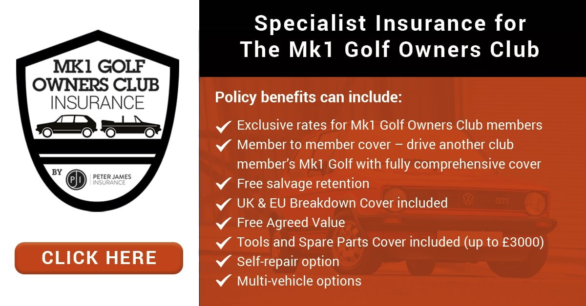 MK1 Golf Owners Club Archives - Peter James Insurance