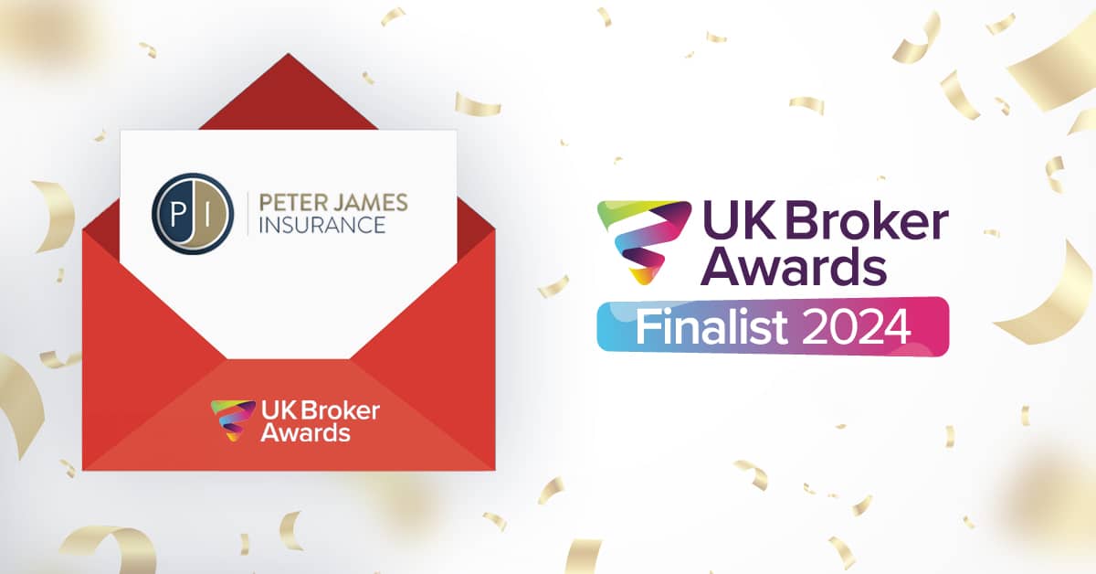 UK Broker Awards Shortlisting - Peter James Insurance